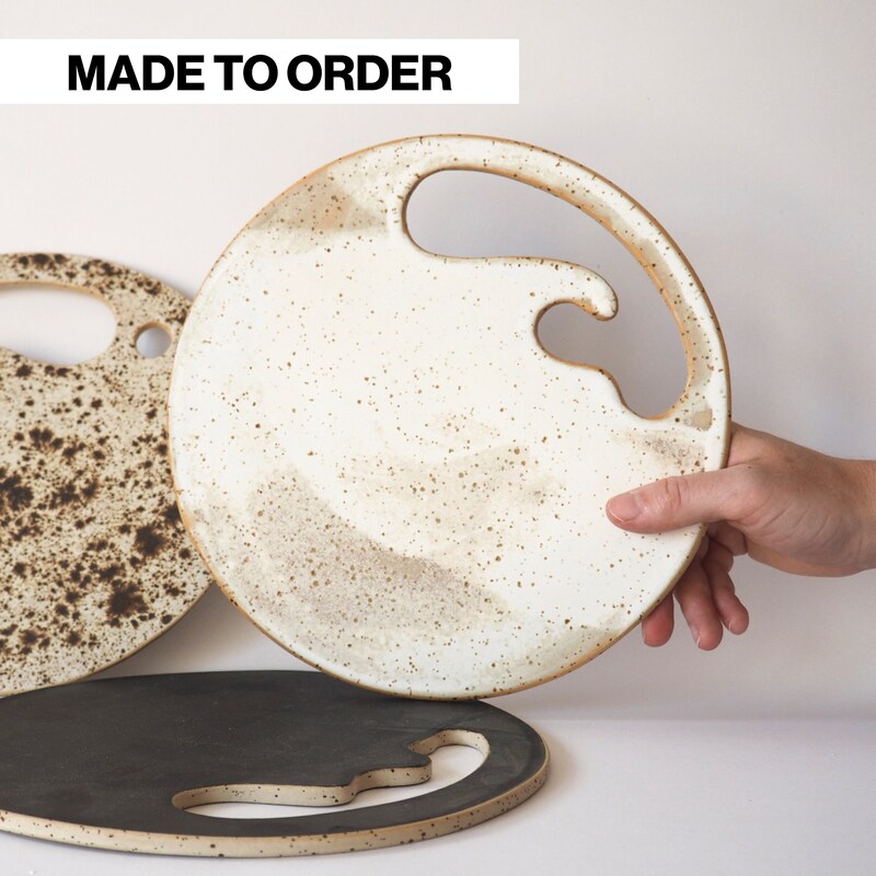 Ceramic Cheese Board - Etsy