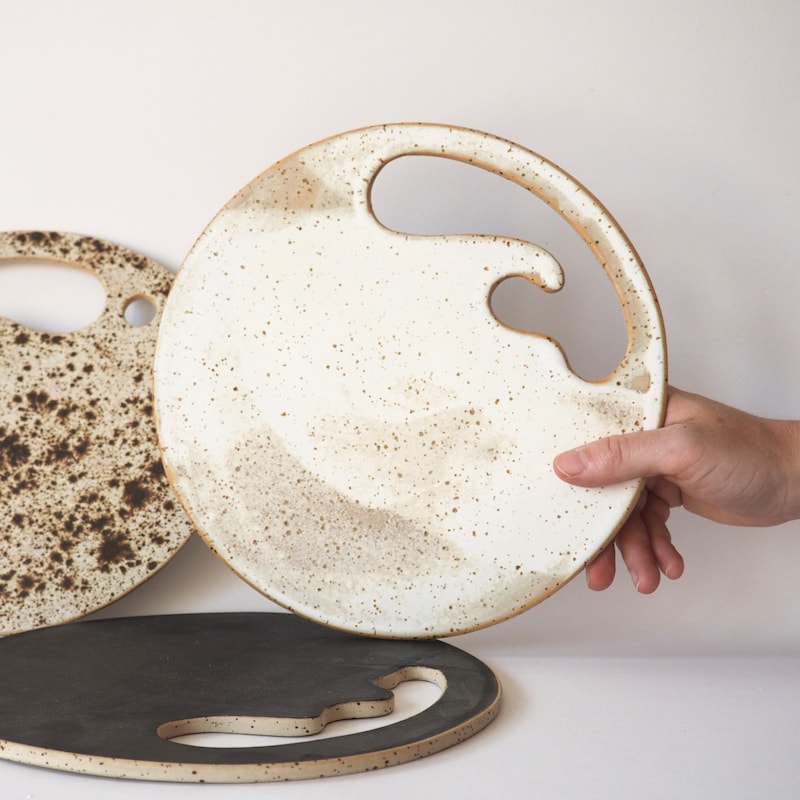 Ceramic Cheese Board - Etsy