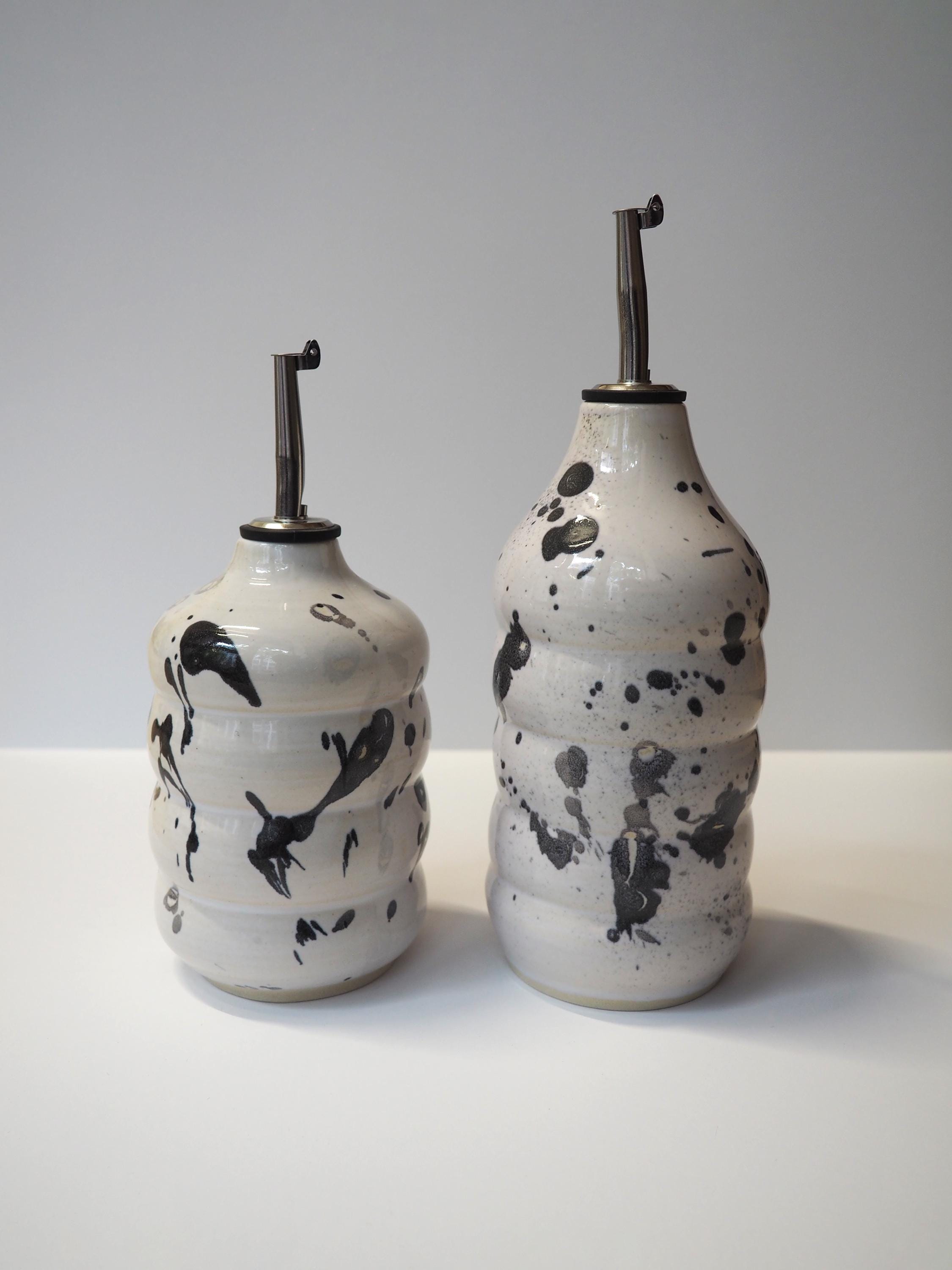 Handmade Ceramic Oil Cruet, Vinegar Dispenser Bottle, Kitchen Décor - Etsy