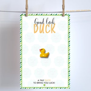 Good Luck Duck,pocket Favors,pocket Duck,gifts,friendship,thinking of ...