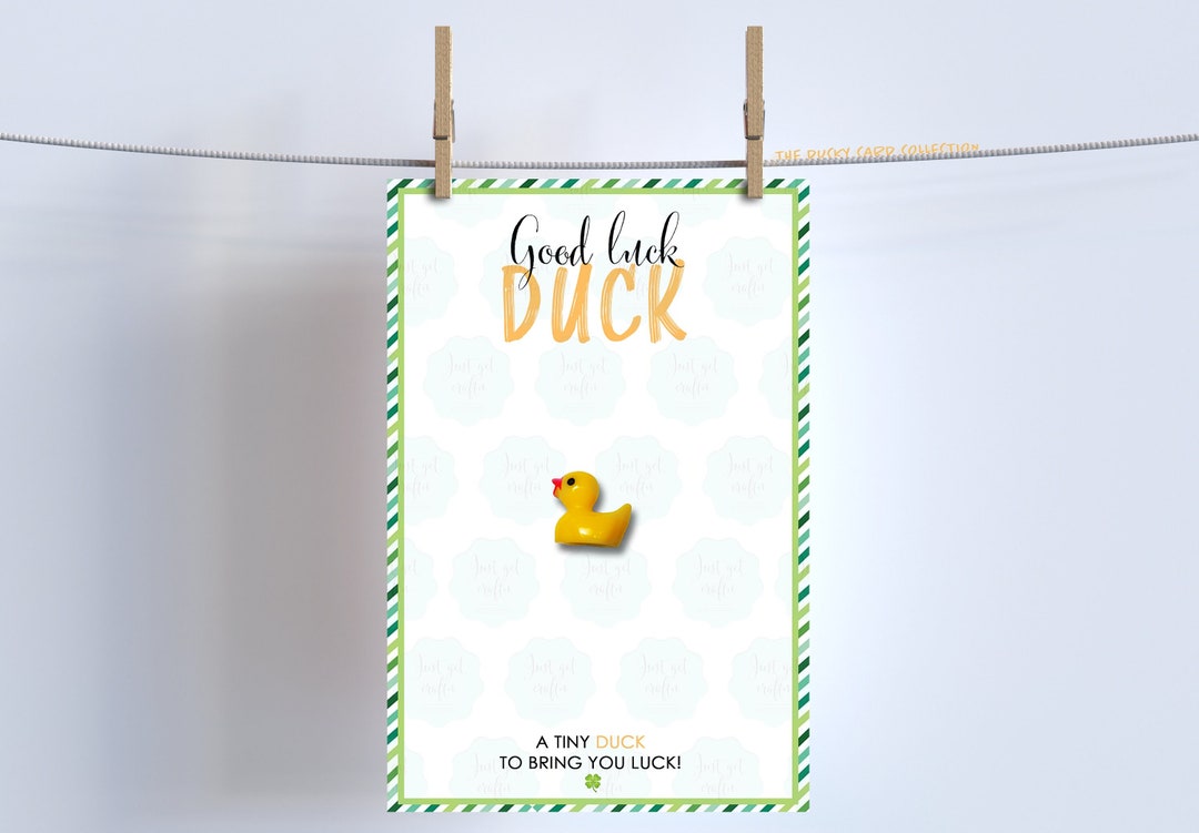 Good Luck Duck,pocket Favors,pocket Duck,gifts,friendship,thinking of ...