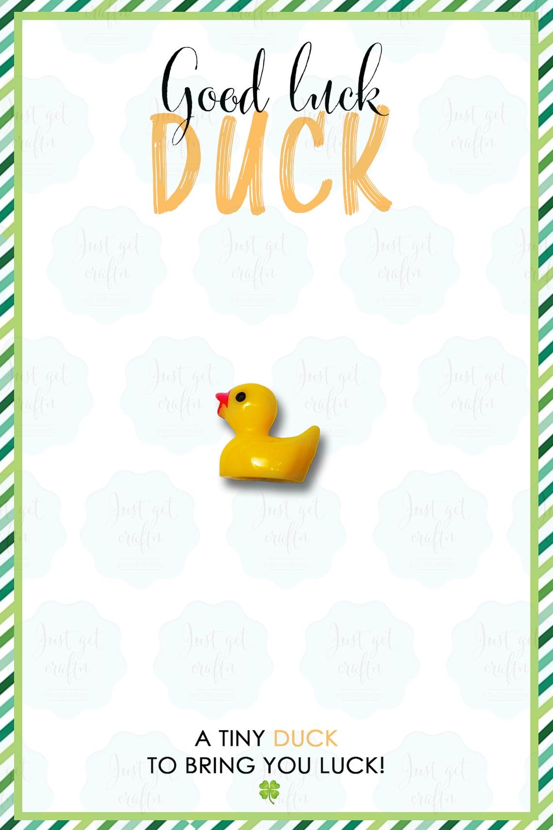 Good Luck Duck,pocket Favors,pocket Duck,gifts,friendship,thinking of ...