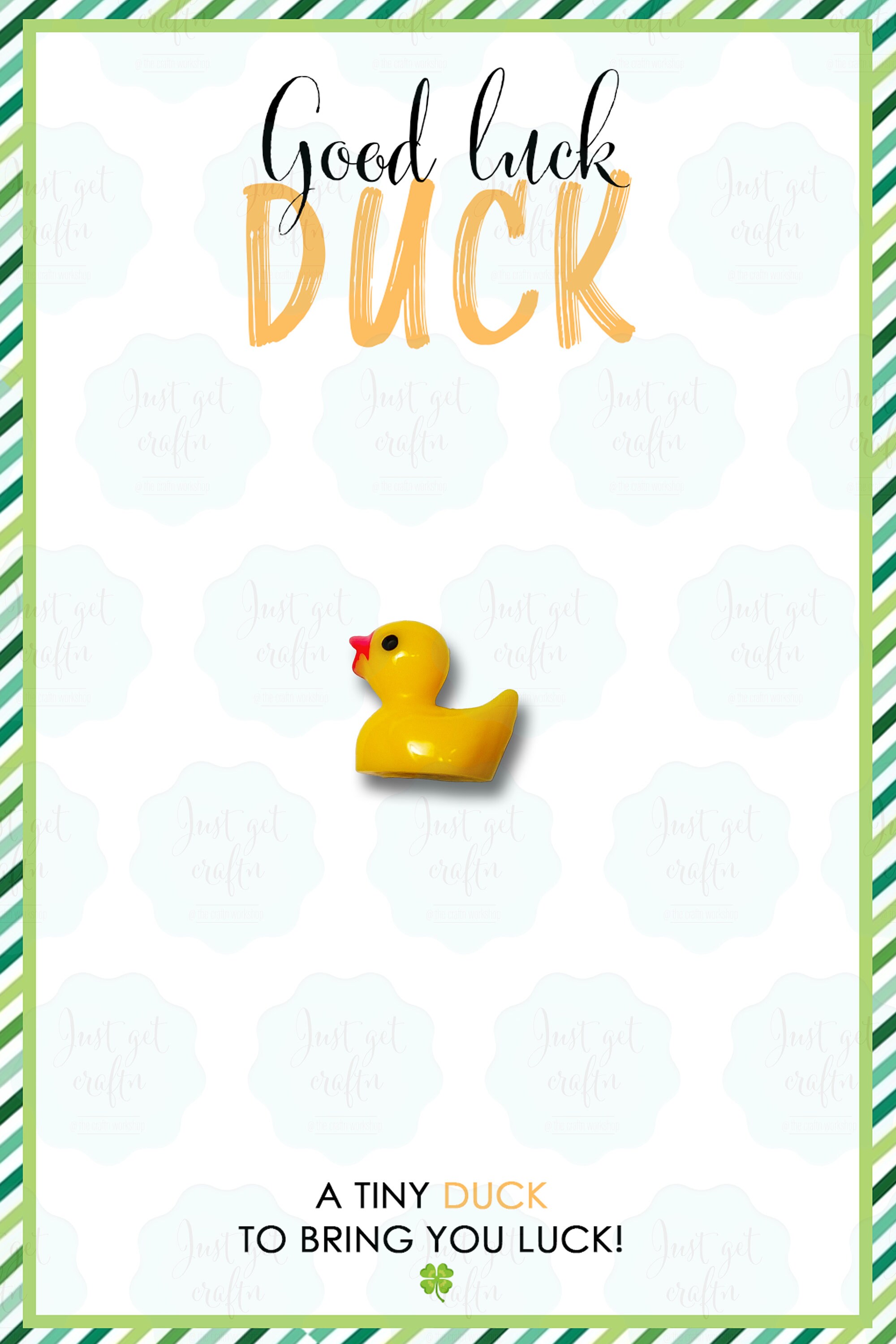 Good Luck Duck,pocket Favors,pocket Duck,gifts,friendship,thinking of ...