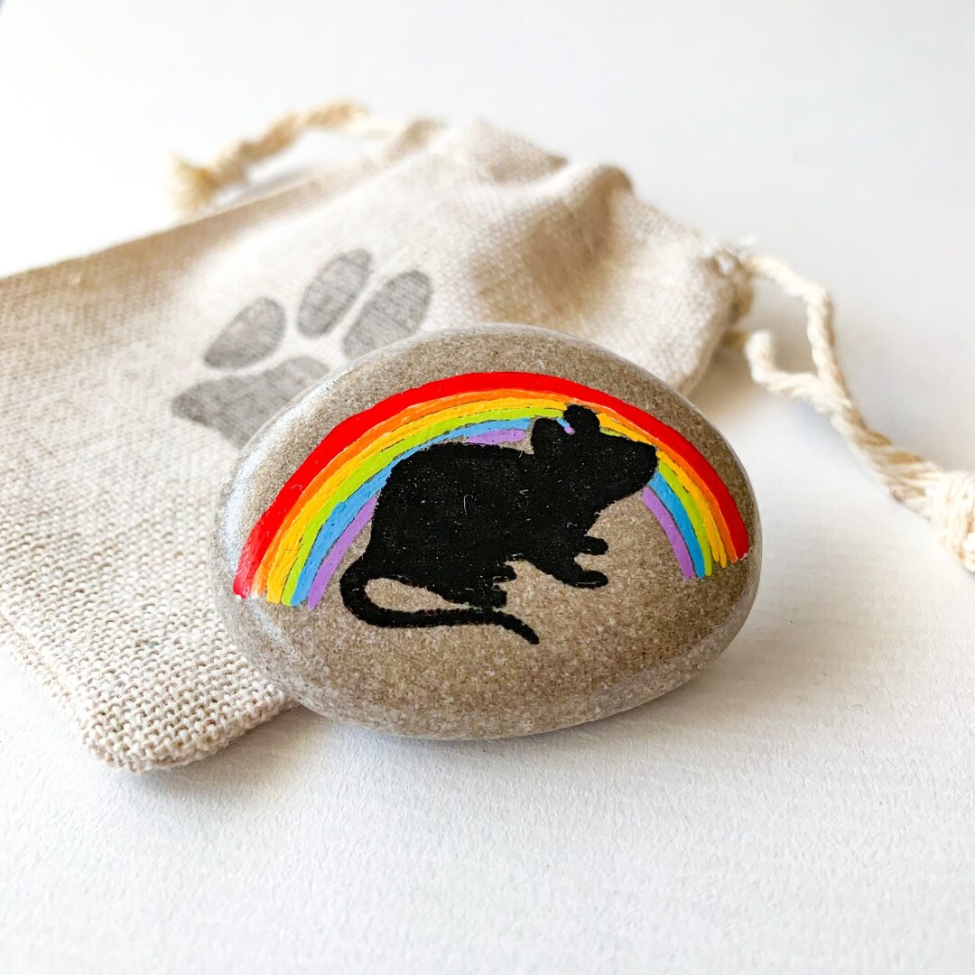 Personalized Rat Loss Gift, in Memory of Mouse Keepsake, Pet Rainbow ...