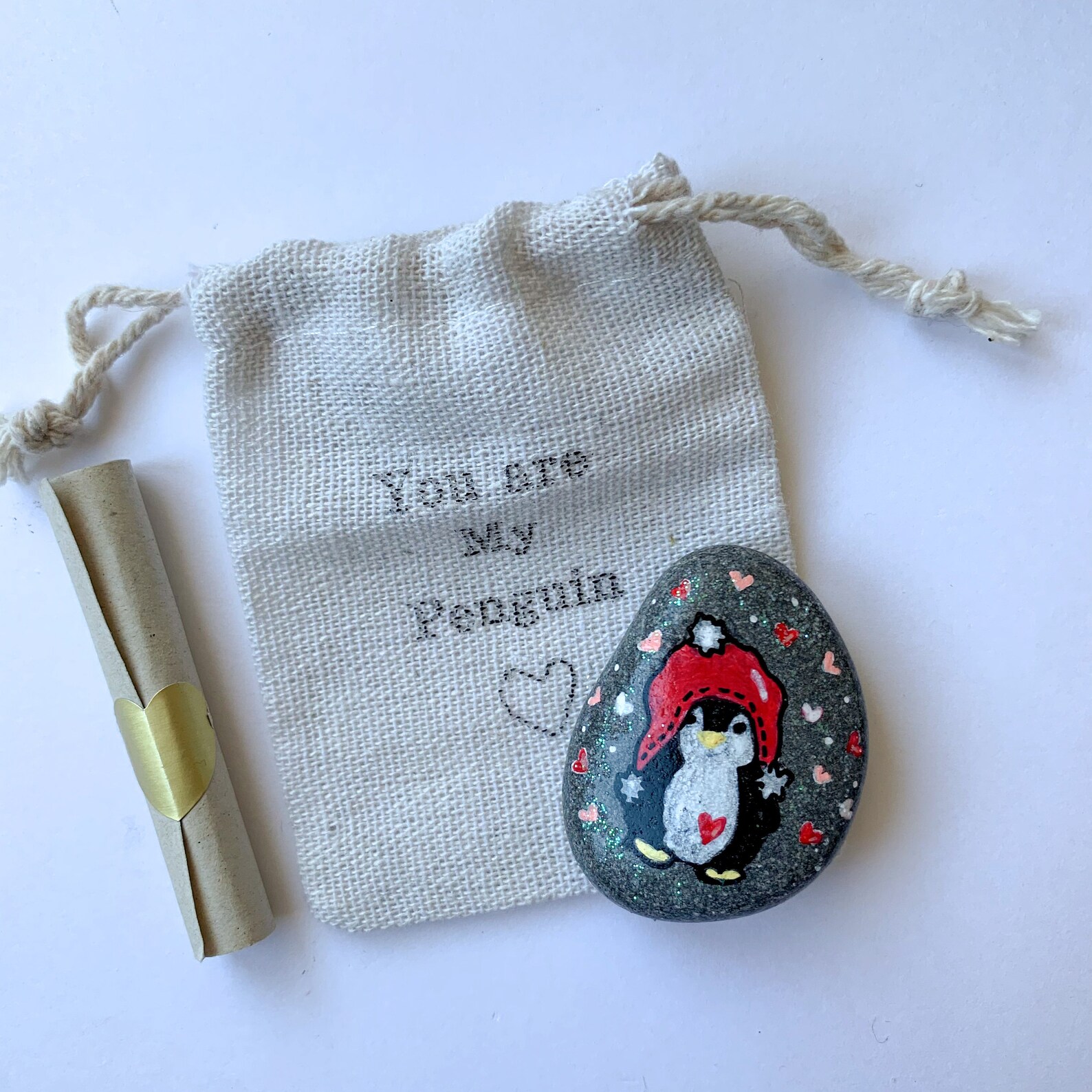 Personalized Penguin Pebble Rock Stone You Are My Penguin - Etsy