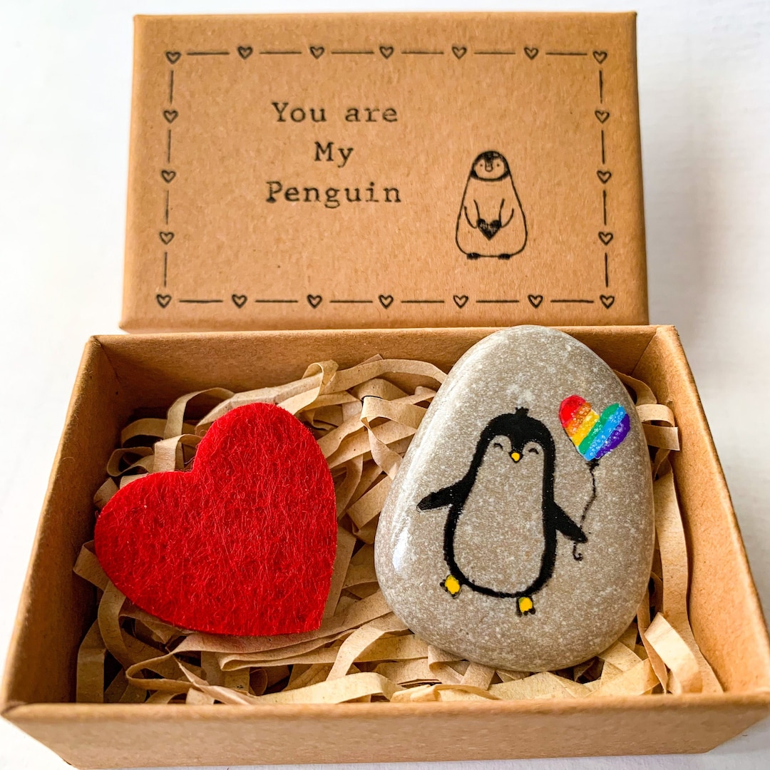Penguin Pebble Love Valentines Gifts for Her Lesbians Pocket Penguins ...
