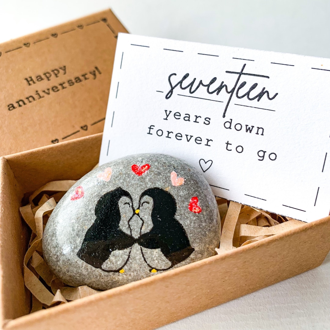 Personalized 17 Year Wedding Anniversary Gift for Him Her, 17th ...