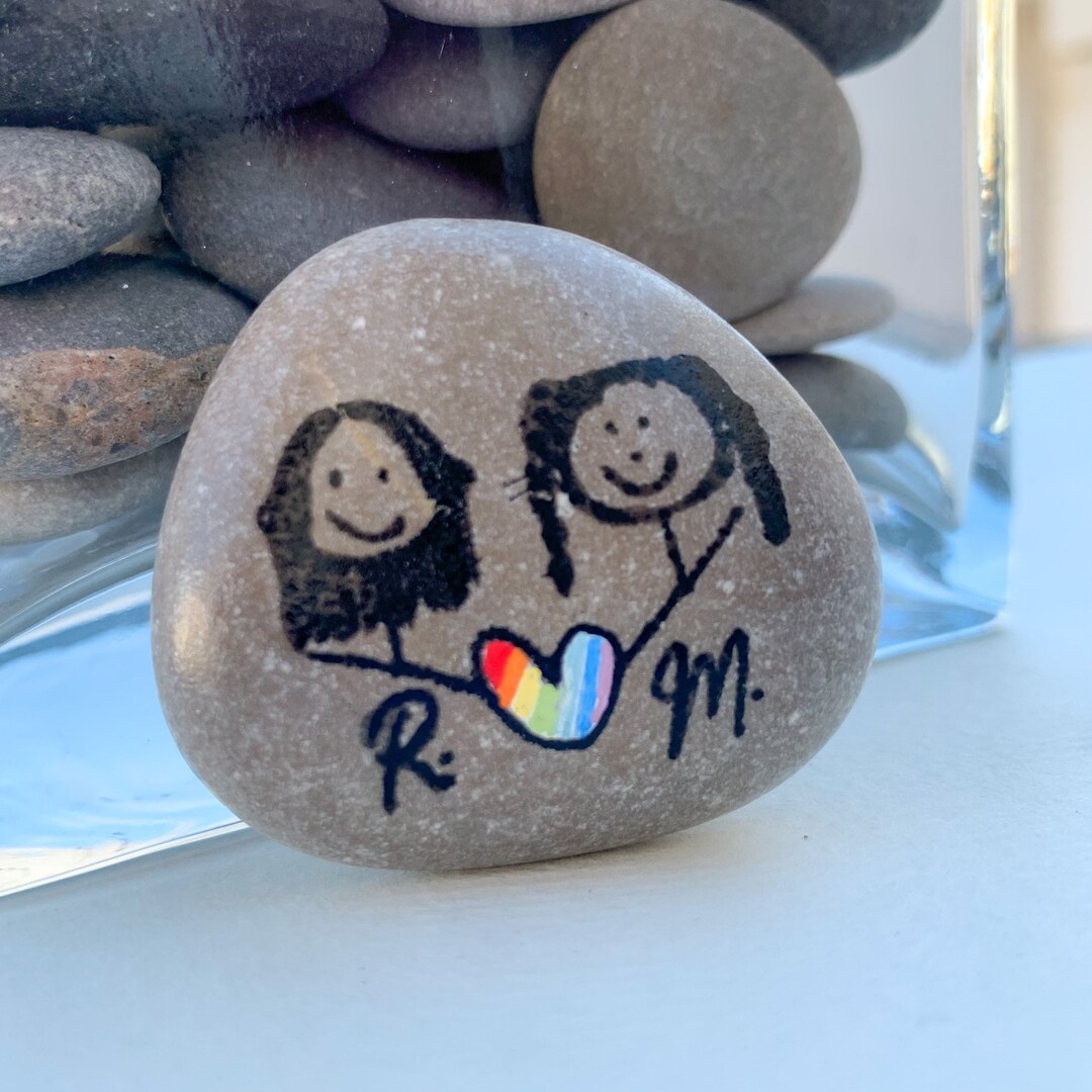 Personalized Lesbian Girlfriend Gift Monogram Stone With - Etsy