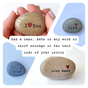 You Are My Rock Romantic Gift Message Stone Pocket Hug Love Pebble Cute ...
