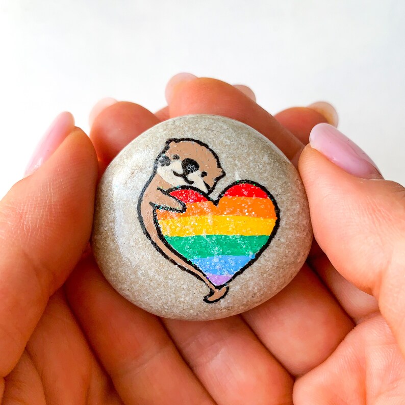 Personalized Lesbian Girlfriend Gift LGBTQ Pride Otter Gift - Etsy