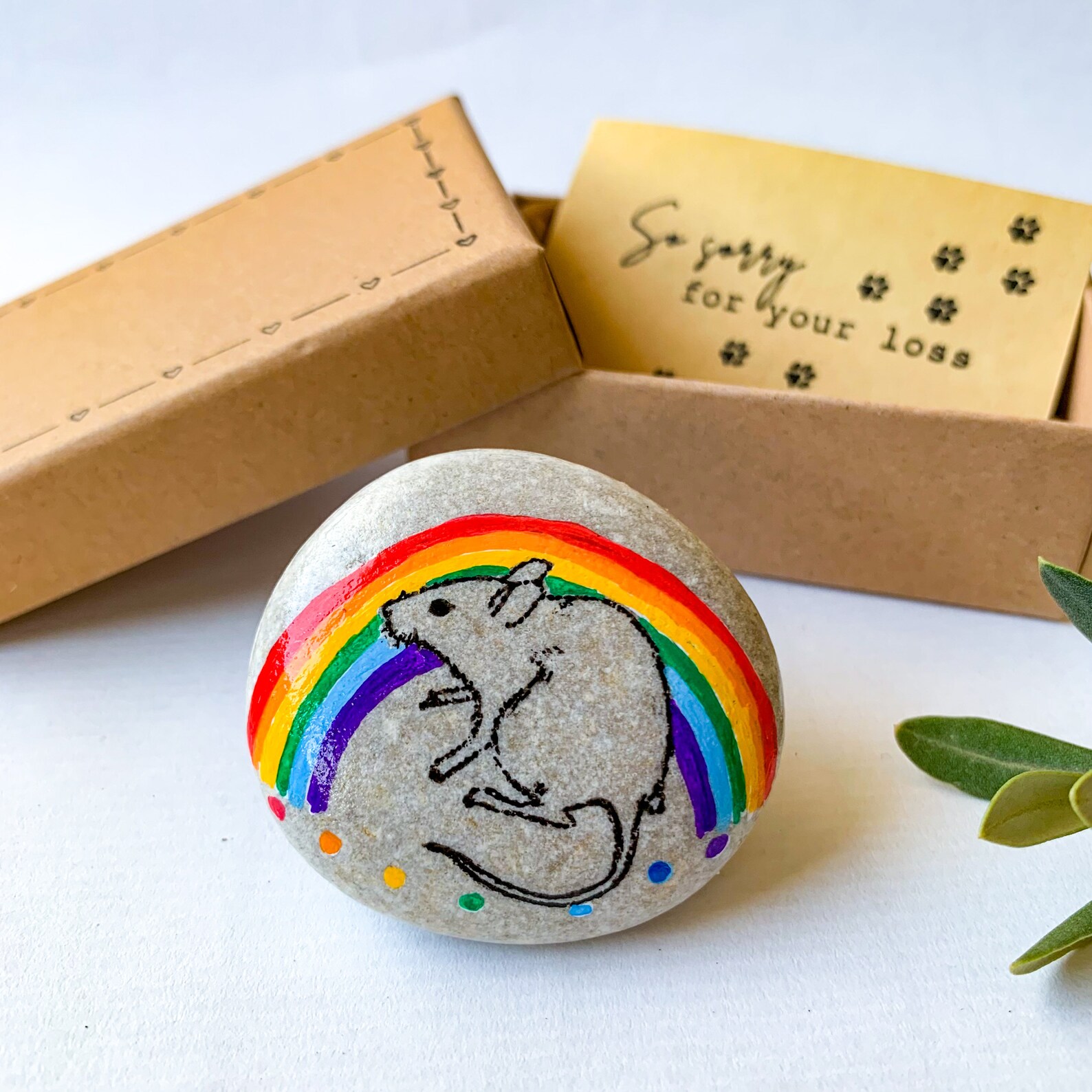 Personalized Rat Memorial Gift, Pet Loss Sympathy Card, Mouse Gifts for ...