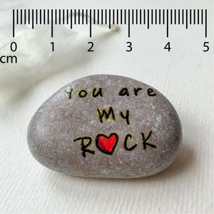 You Are My Rock Romantic Gift Message Stone Pocket Hug Love Pebble Cute ...