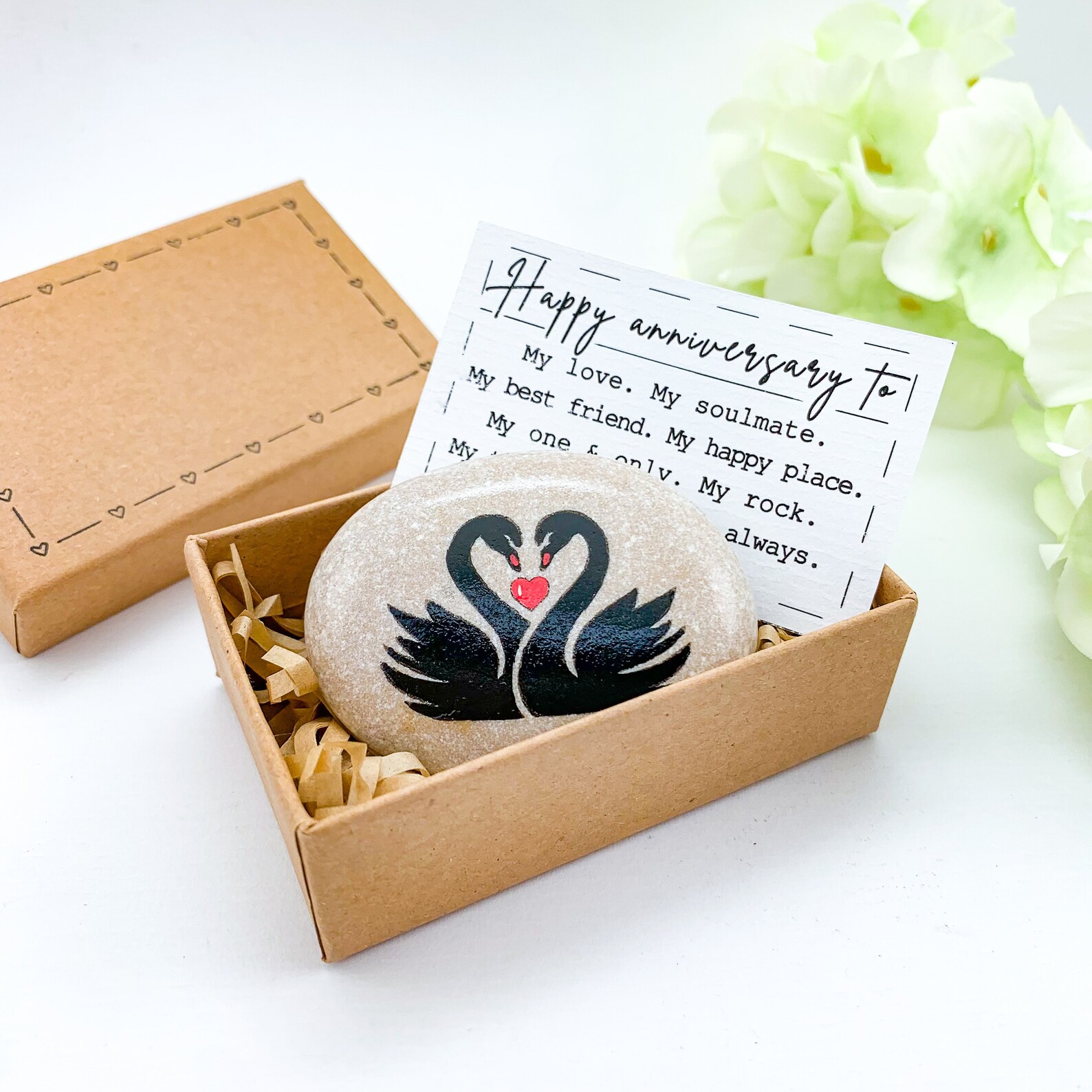 Personalized Black Swans Gift for Couple, Parents Anniversary, Swan ...
