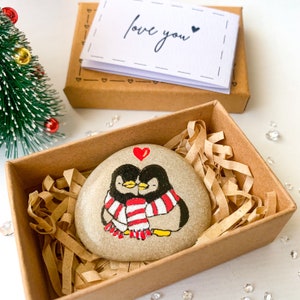 Penguin Pebble Romantic Gift for Girlfriend Boyfriend Small Anniversary ...