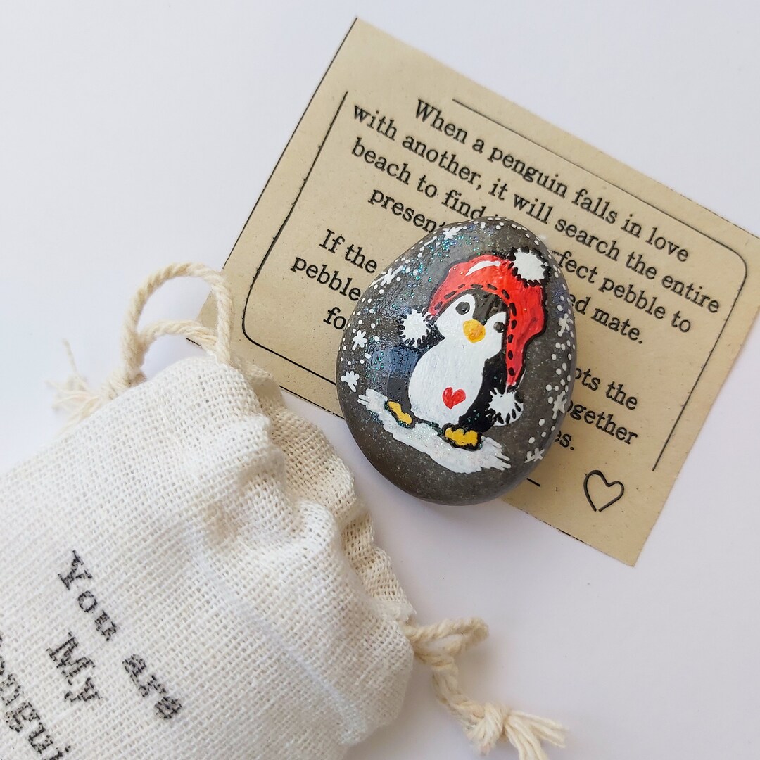 Personalized Penguin Pebble Rock Stone You Are My Penguin - Etsy