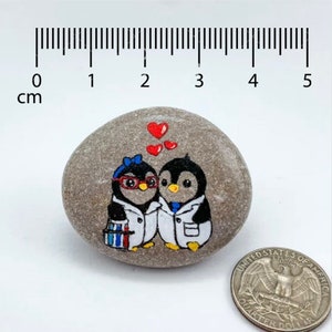 Personalized Penguin Pebble Cute Pharmacist Gift for Men Him Her, Nerd ...