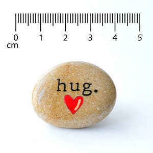 Pocket Hug Sending You a Hugs Get Well Soon Token Stone Long Distance ...