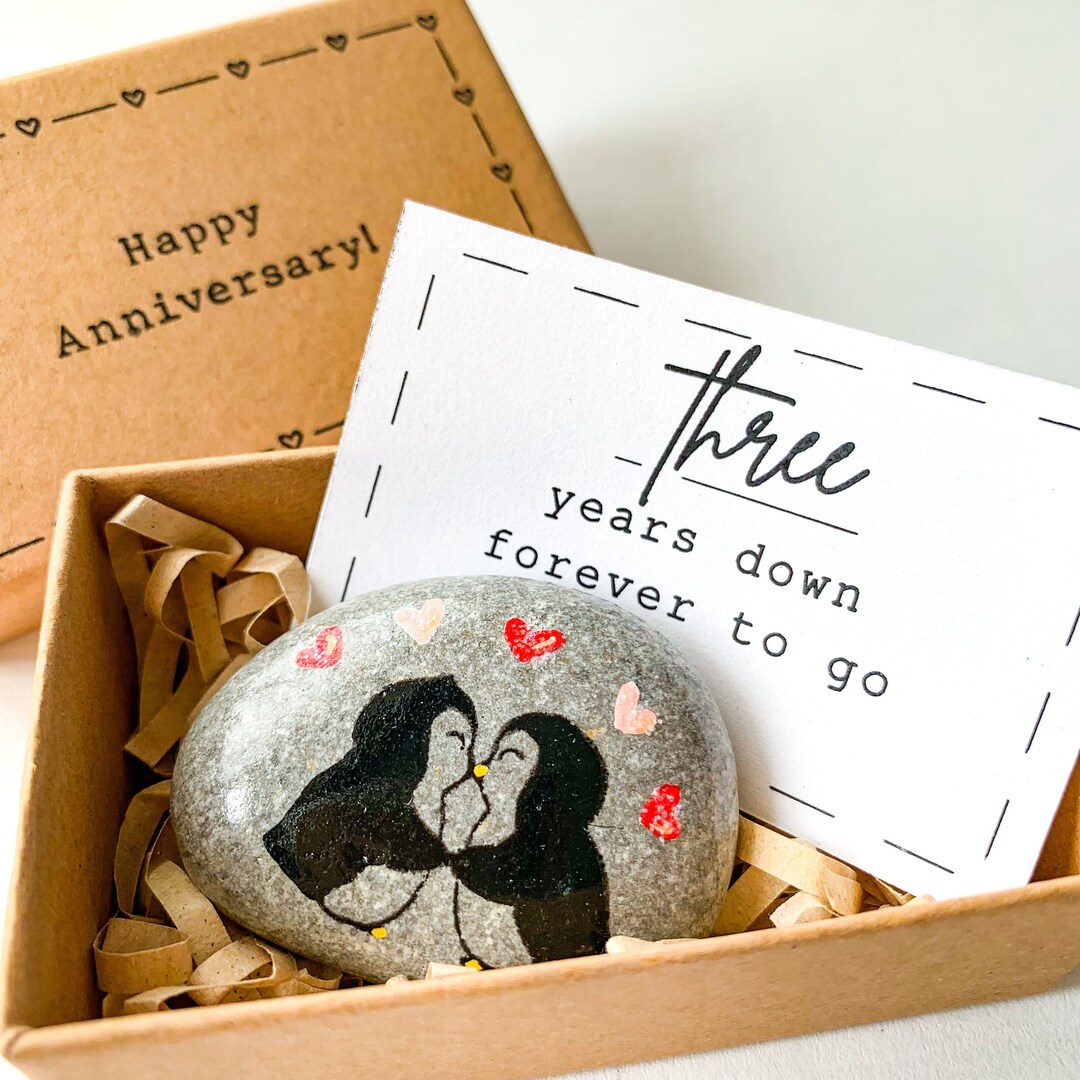 Personalized 3rd Anniversary Gift for Him Her, 3rd Year Anniversary ...