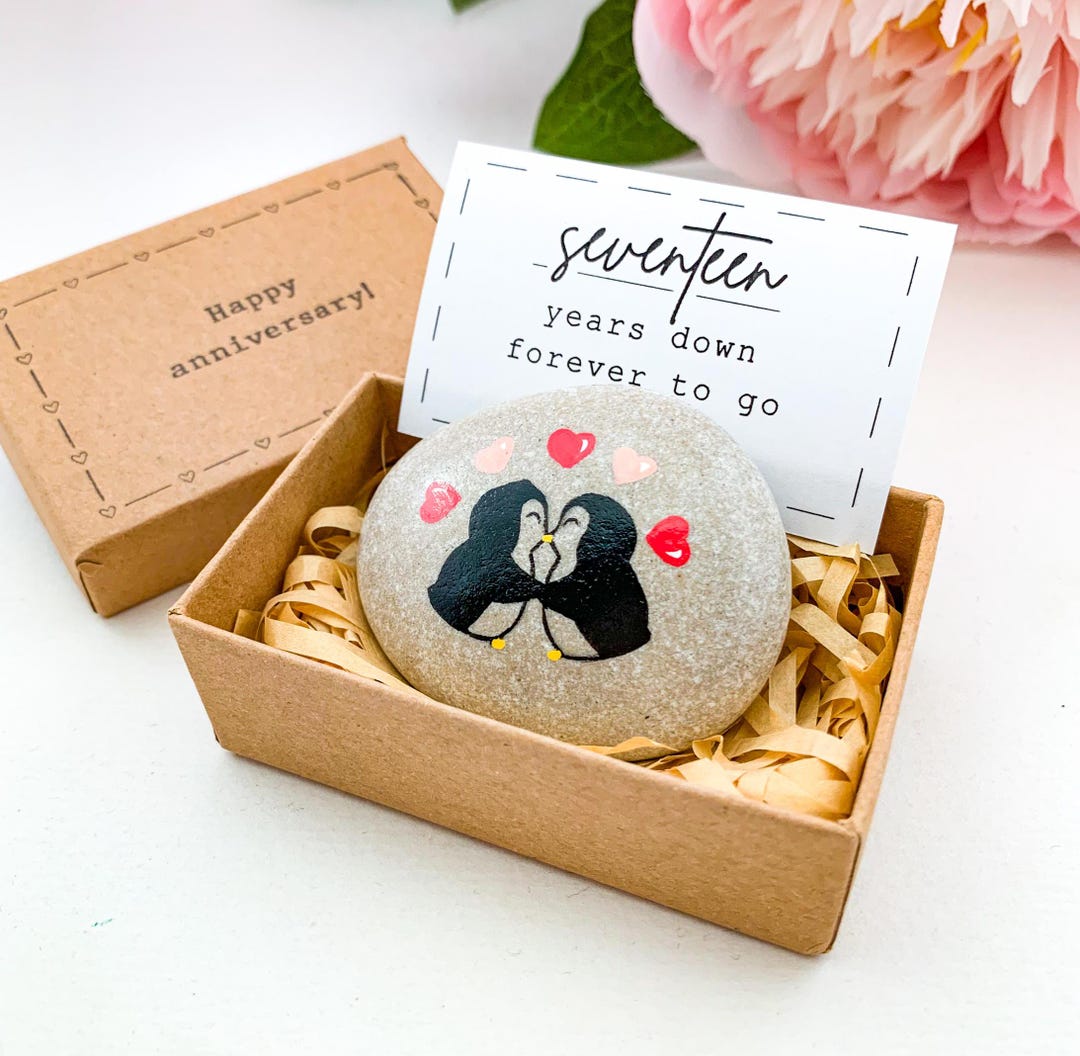 Personalized 17 Year Wedding Anniversary Gift for Him Her, 17th ...