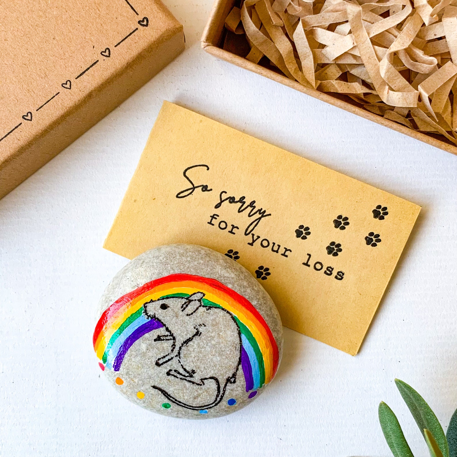 Personalized Rat Memorial Gift, Pet Loss Sympathy Card, Mouse Gifts for ...