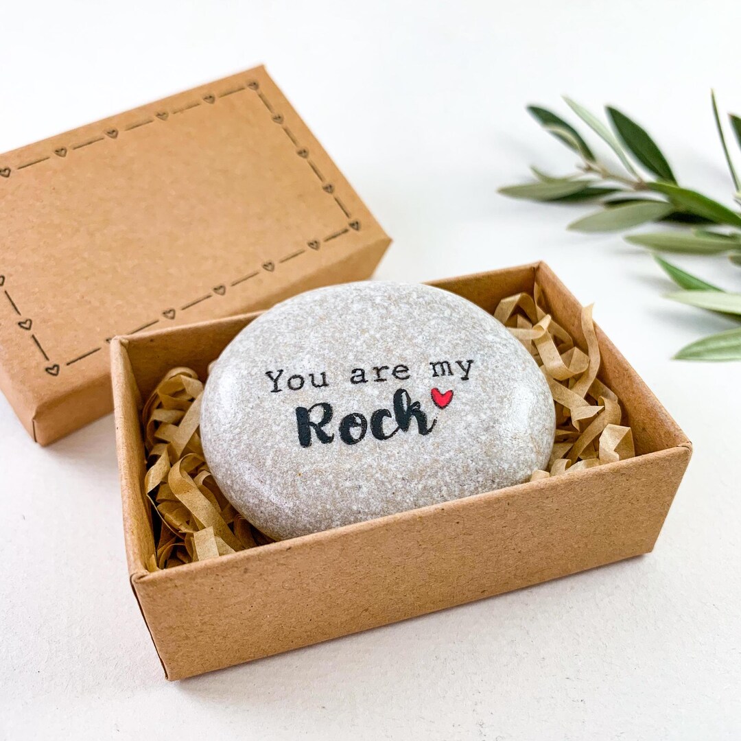 Personalized You Are My Rock Rocks Thank You for Being My Rock Mum Card ...