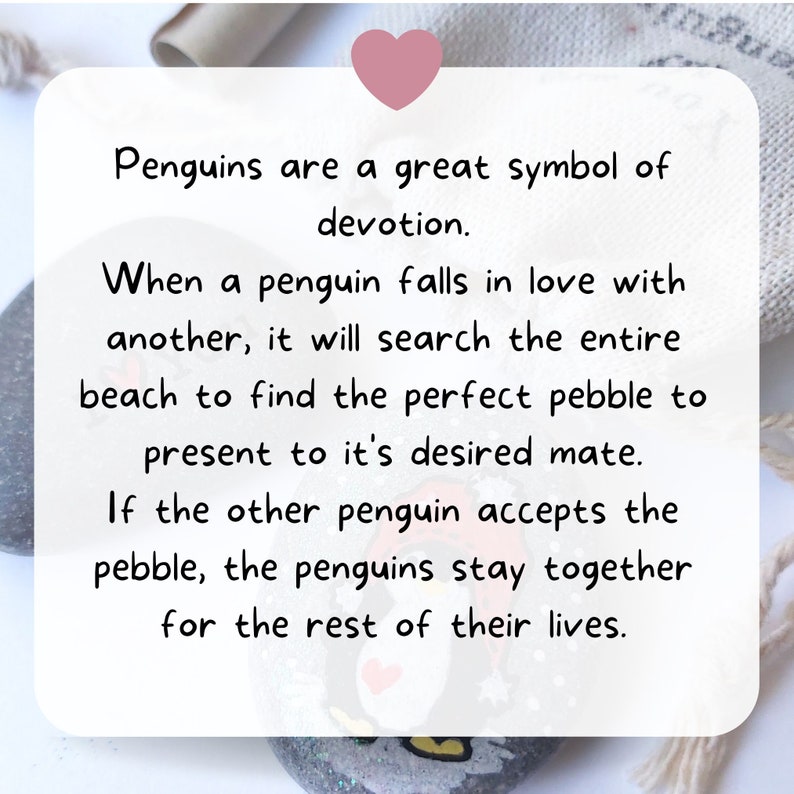 Personalized Penguin Pebble Rock Stone You Are My Penguin - Etsy