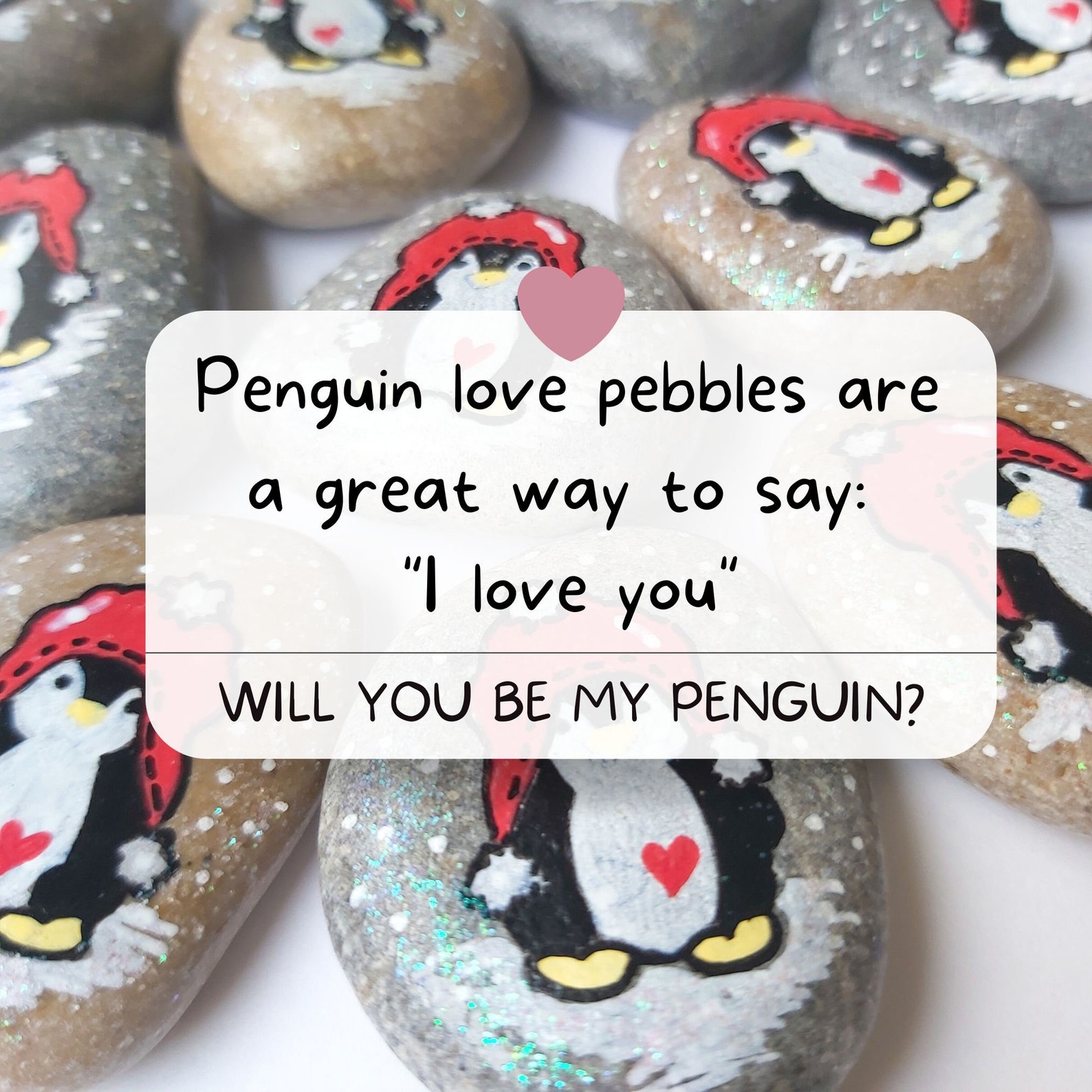 Personalized Penguin Pebble Rock Stone You Are My Penguin - Etsy