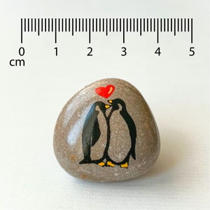 Personalized Penguin Pocket Pebble Rock, Anniversary Thoughtful Gift ...