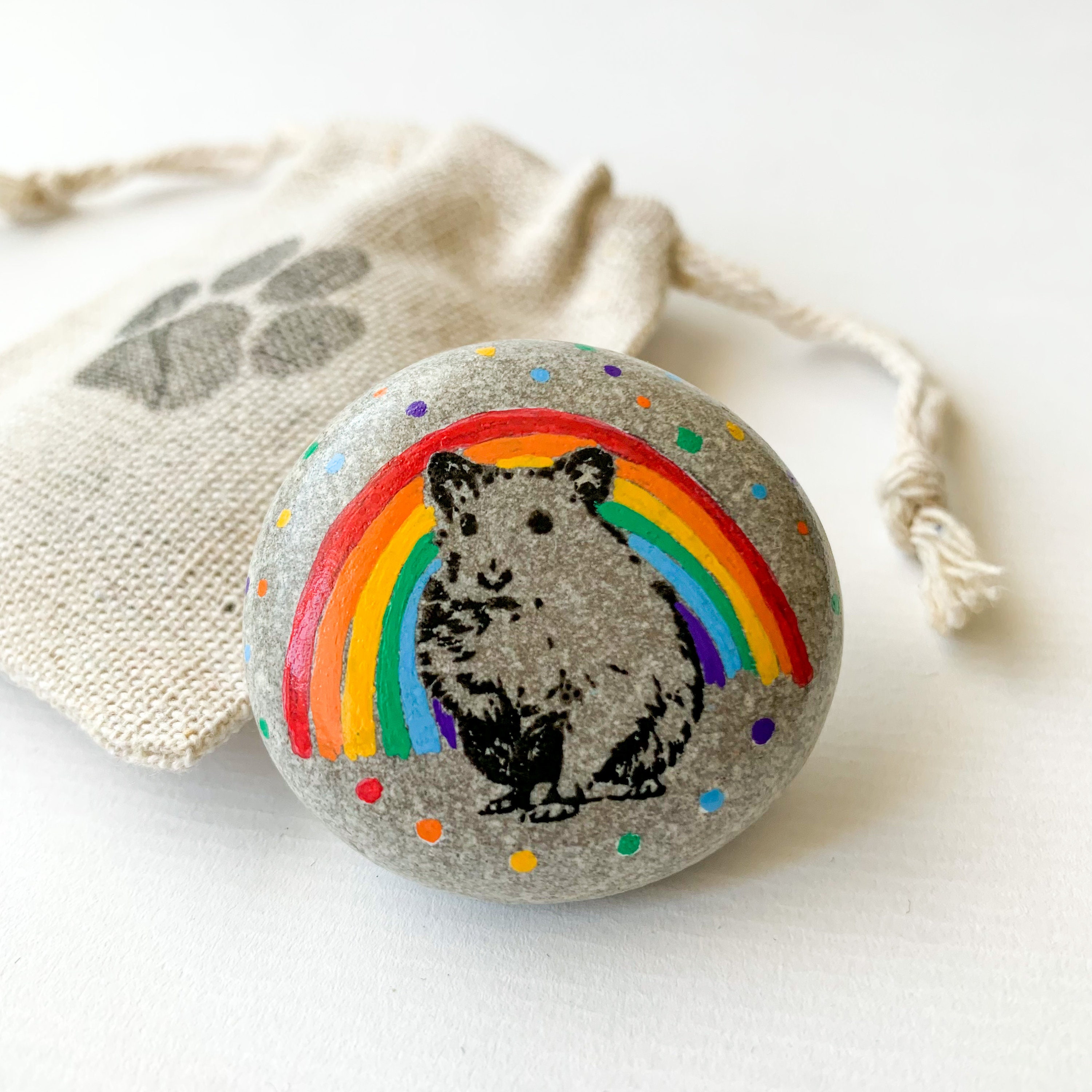 Personalized Hamster Memorial Gift, Rainbow Bridge Sympathy Card for ...