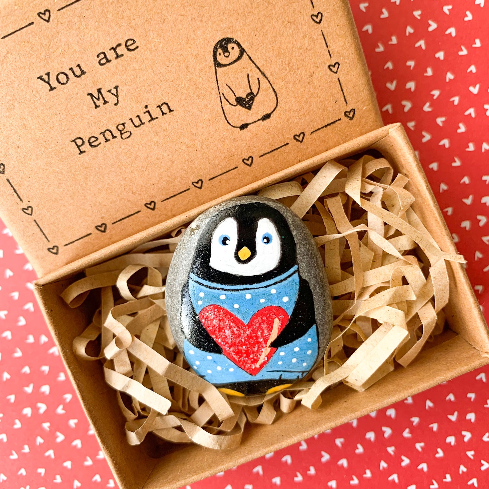 Personalized Penguin Pebble Rock Stone You Are My Penguin - Etsy