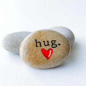 Pocket Hug Sending You a Hugs Get Well Soon Token Stone Long Distance ...