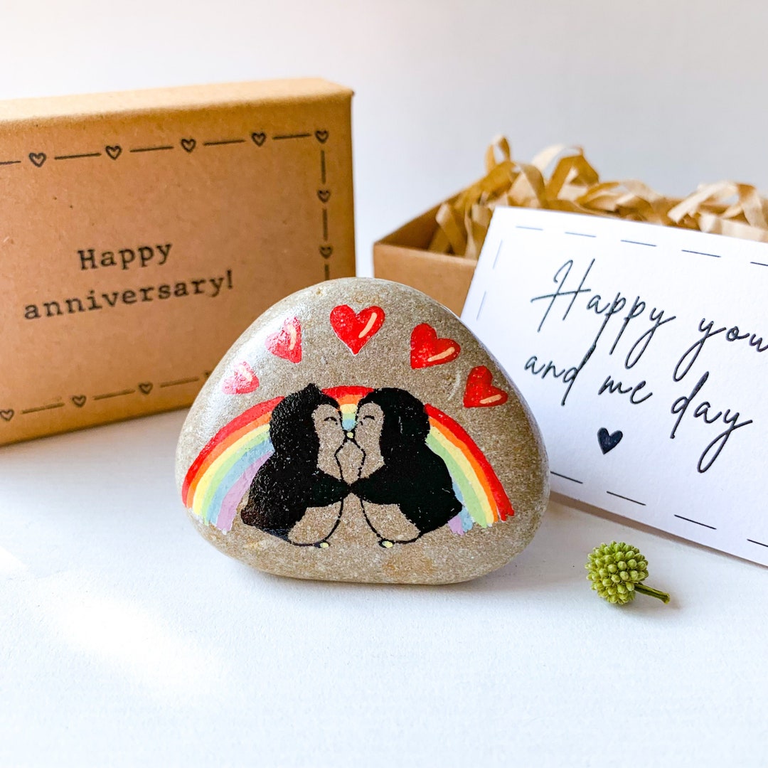 Penguin Rock lesbian Girlfriend Gift, Penguin Gifts for Gay Men ...