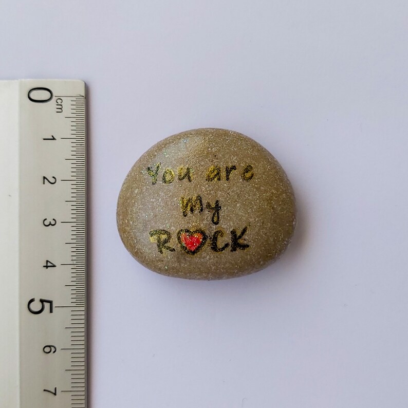 You Are My Rock Inspirational Quotes Stone Gift for Mom Dad - Etsy