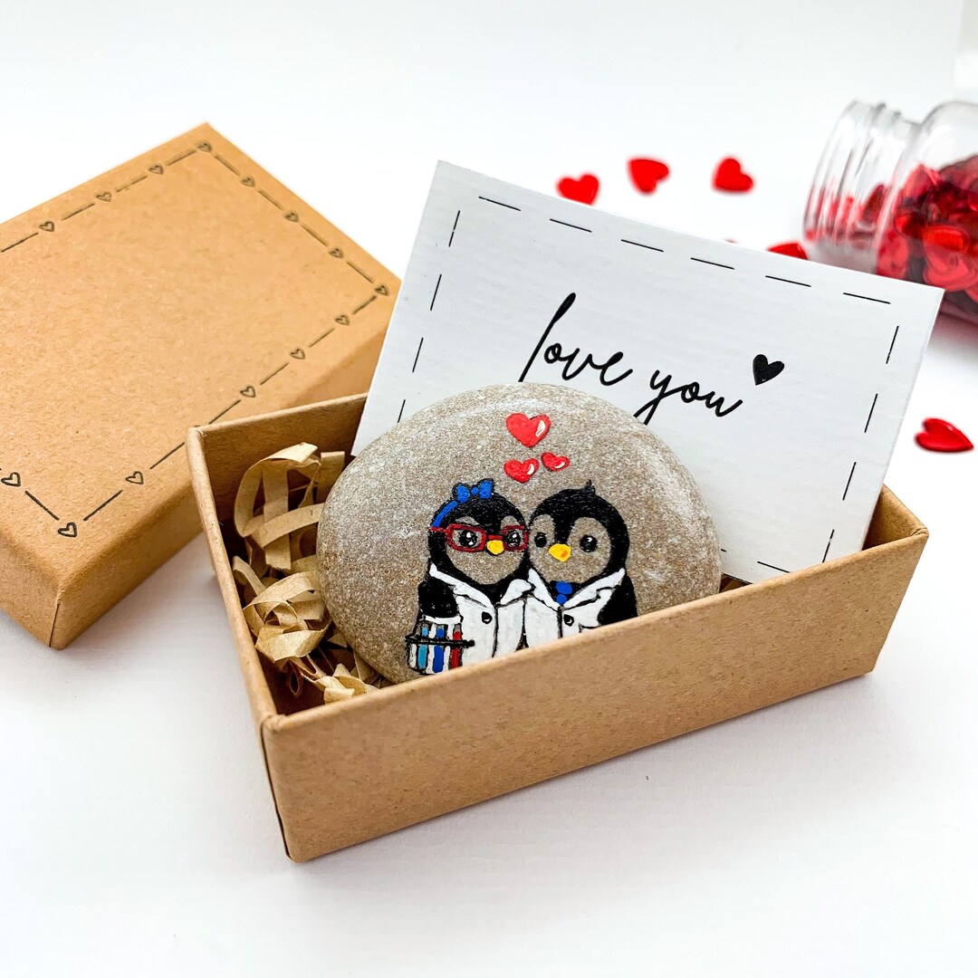 Personalized Penguin Pebble Cute Pharmacist Gift for Men Him Her, Nerd ...