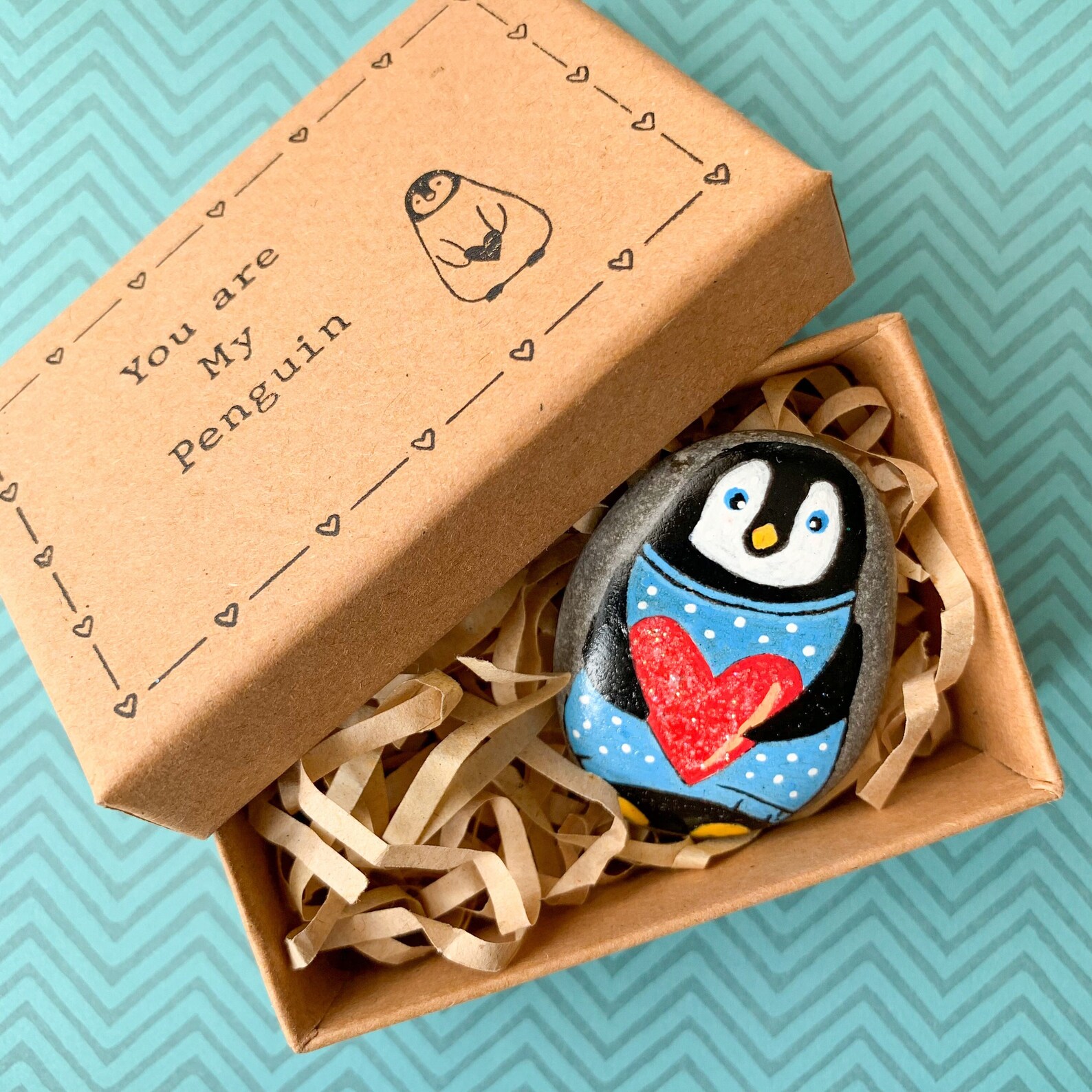 Personalized Penguin Pebble Rock Stone You Are My Penguin - Etsy