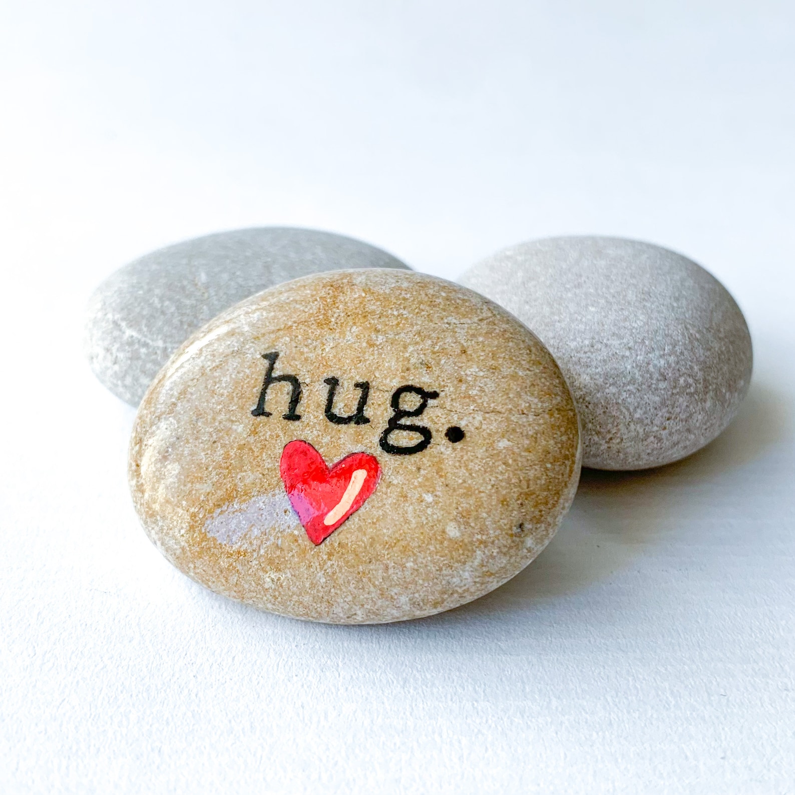 Pocket Hug Sending You a Hugs Get Well Soon Token Stone Long Distance ...