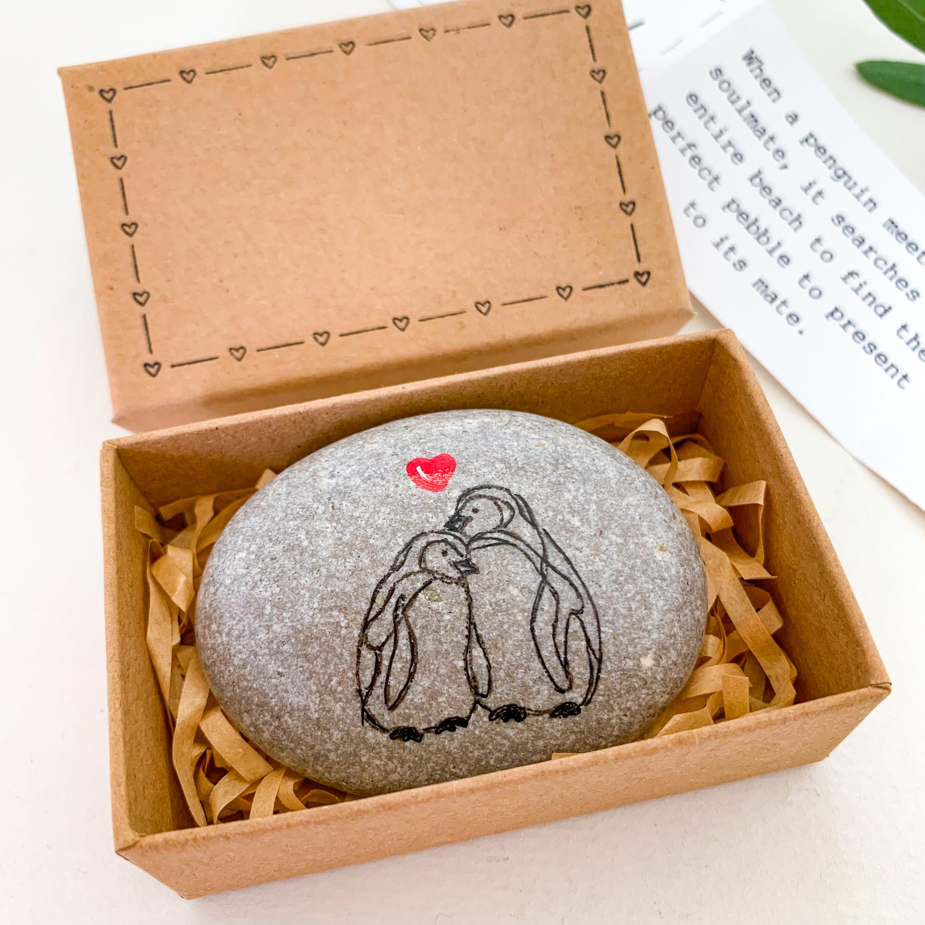 Personalized Penguin 1 Year Anniversary Gift for Boyfriend, One Year ...