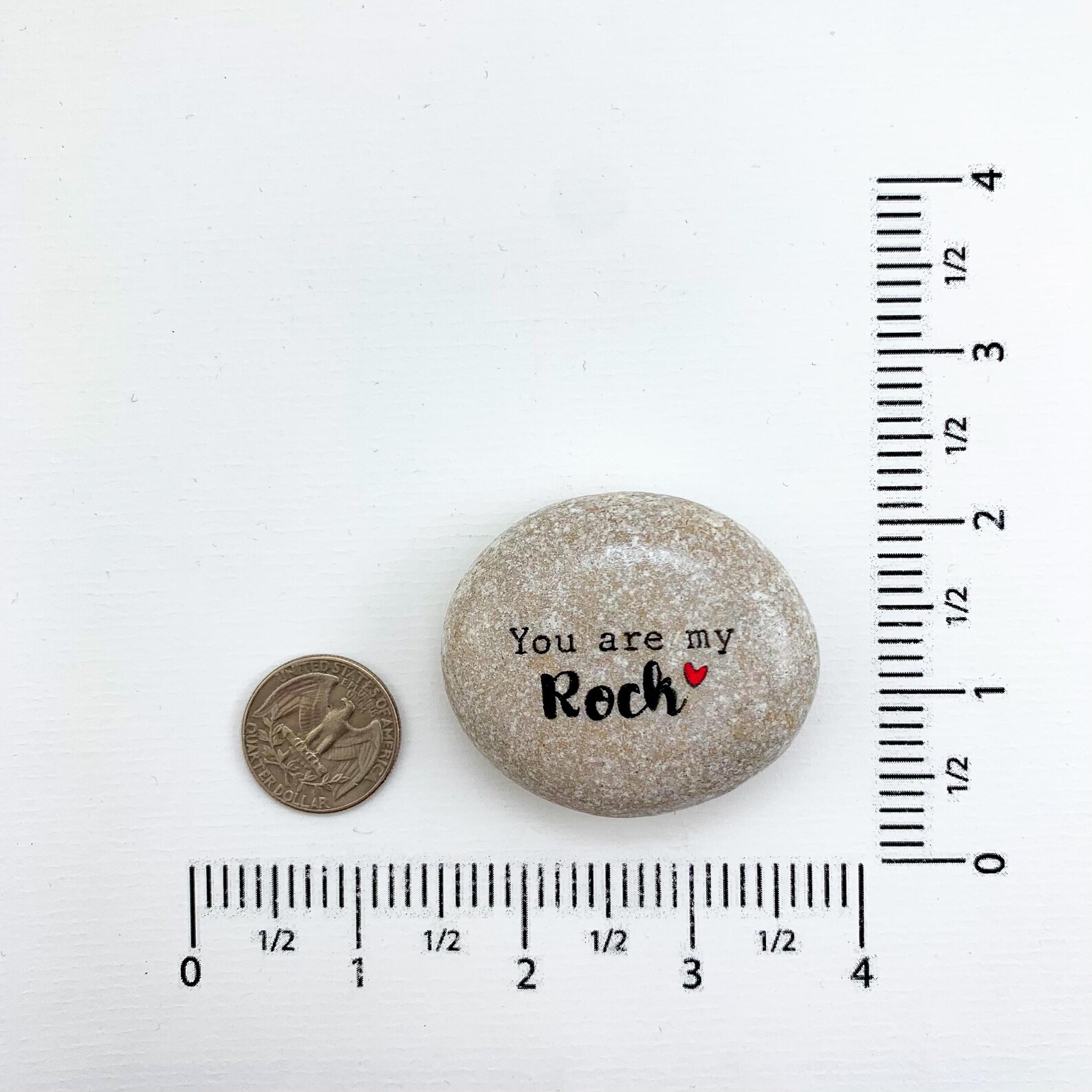 You Are My Rock Inspirational Quotes Stone Gift for Mom Dad Bestie ...