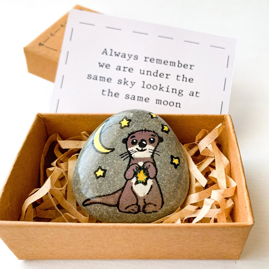 Personalized Long Distance Relationship Gift for Boyfriend, Otter Gift ...
