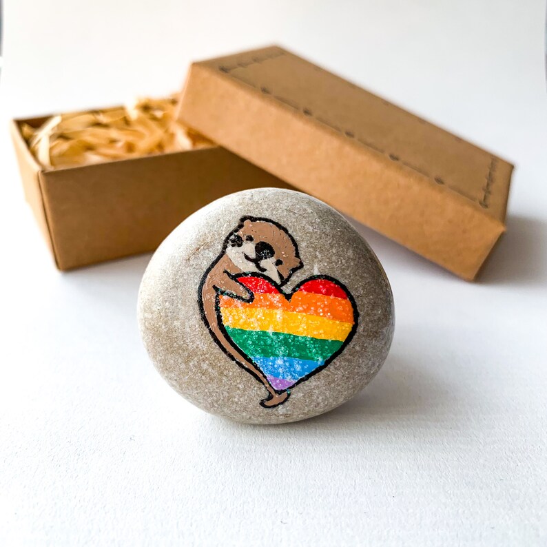 Personalized Lesbian Girlfriend Gift LGBTQ Pride Otter Gift - Etsy