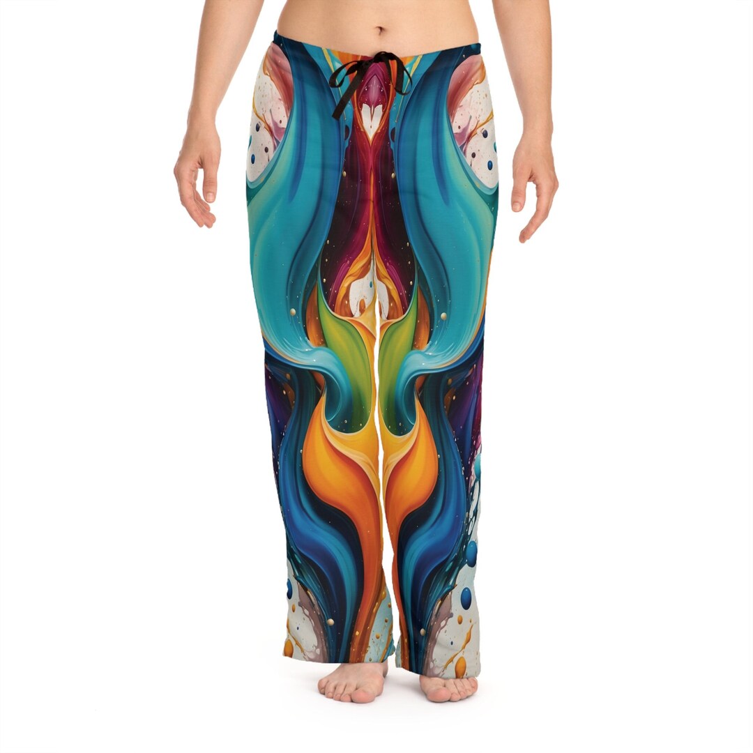 Women's Pajama Pants Fire Flamed Patterned Comfortable Pyjamas Extreme ...
