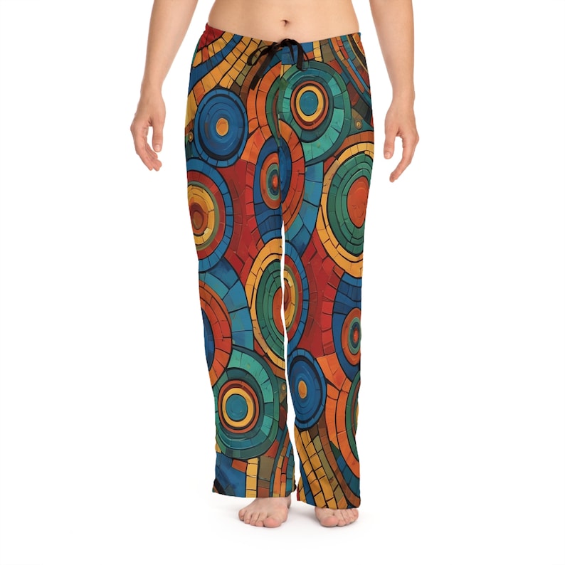 Women's Pajama Pants - Colorful Abstract Patterned Comfortable Pyjamas ...