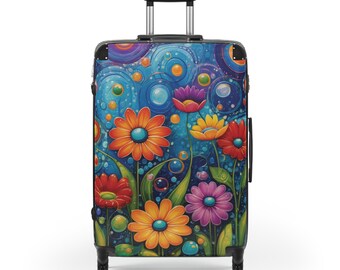 Suitcase Art and Fashion Fun and Unique Travel Bag Spacious Interior ...