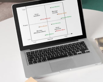 Stakeholder Analysis Template Excel - Etsy