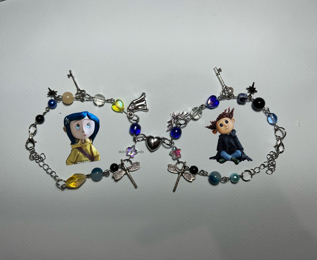 Coraline and Wybie Matching Matching Bracelets, Couple Bracelets ...