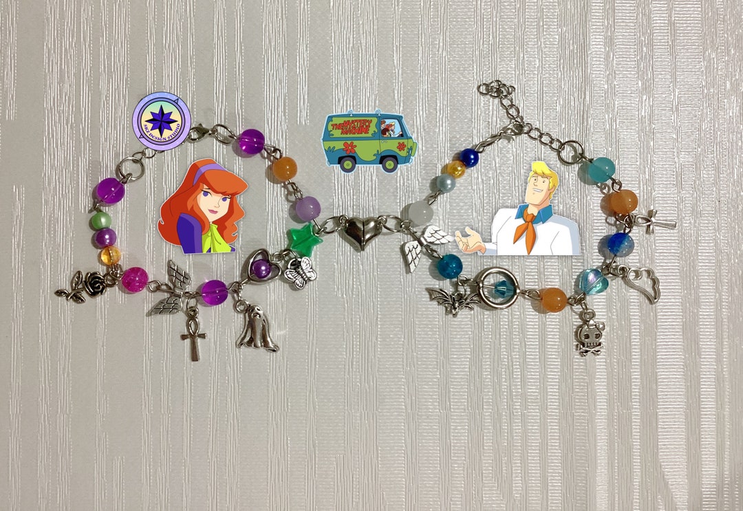 Scooby-doo Daphne and Fred Matching Matching Bracelets, Couple ...