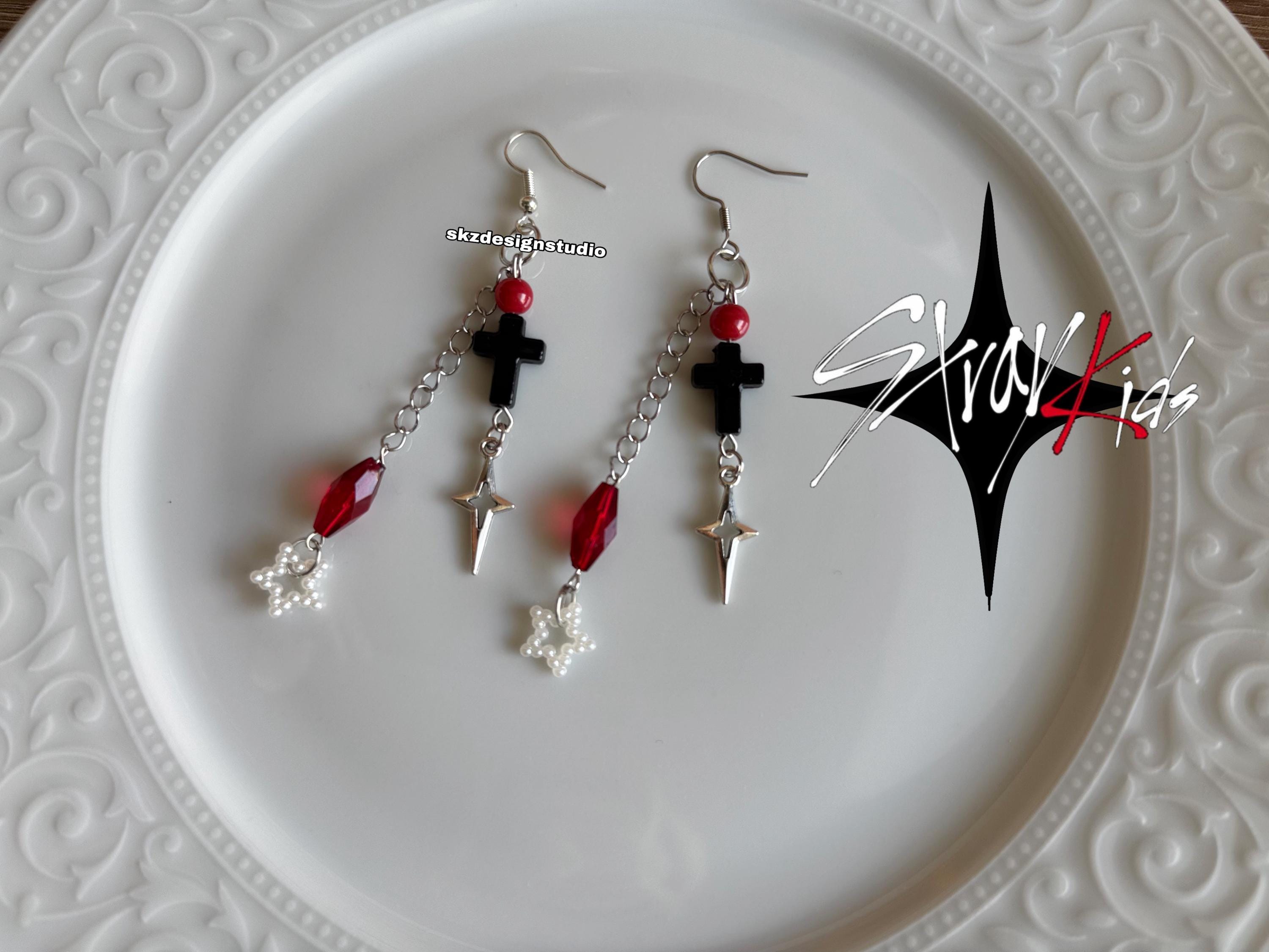 STRAY KIDS Inspired Earrings, Stray Kids Charm, Stray Kids Merch,stray ...