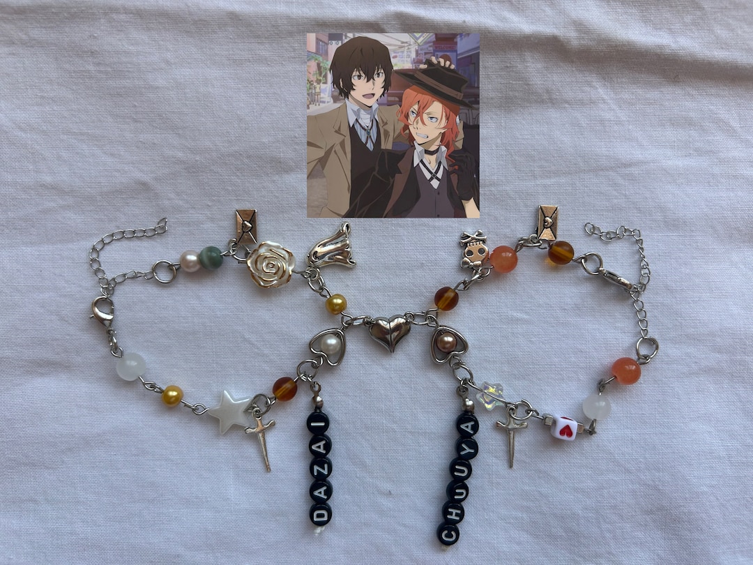 Dazai and Chuuya Inspired Couple Bracelet,dazai and Chuuya| Anime Manga ...