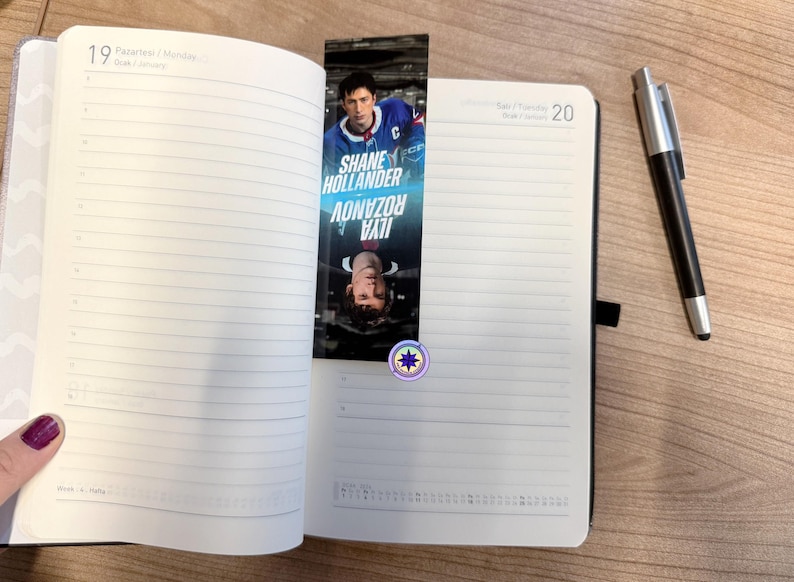 Heated Rivalry Bookmark, Shane Hollander and Ilya Razanov,hollanov ...