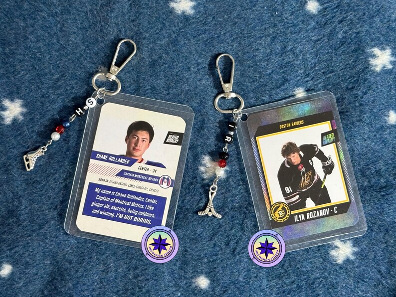 Couple Game Cards With Case, Hockey Cards - Etsy